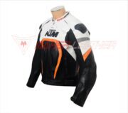 Ktm motorcycle leather riding jacket | Bike racing clothing for mens