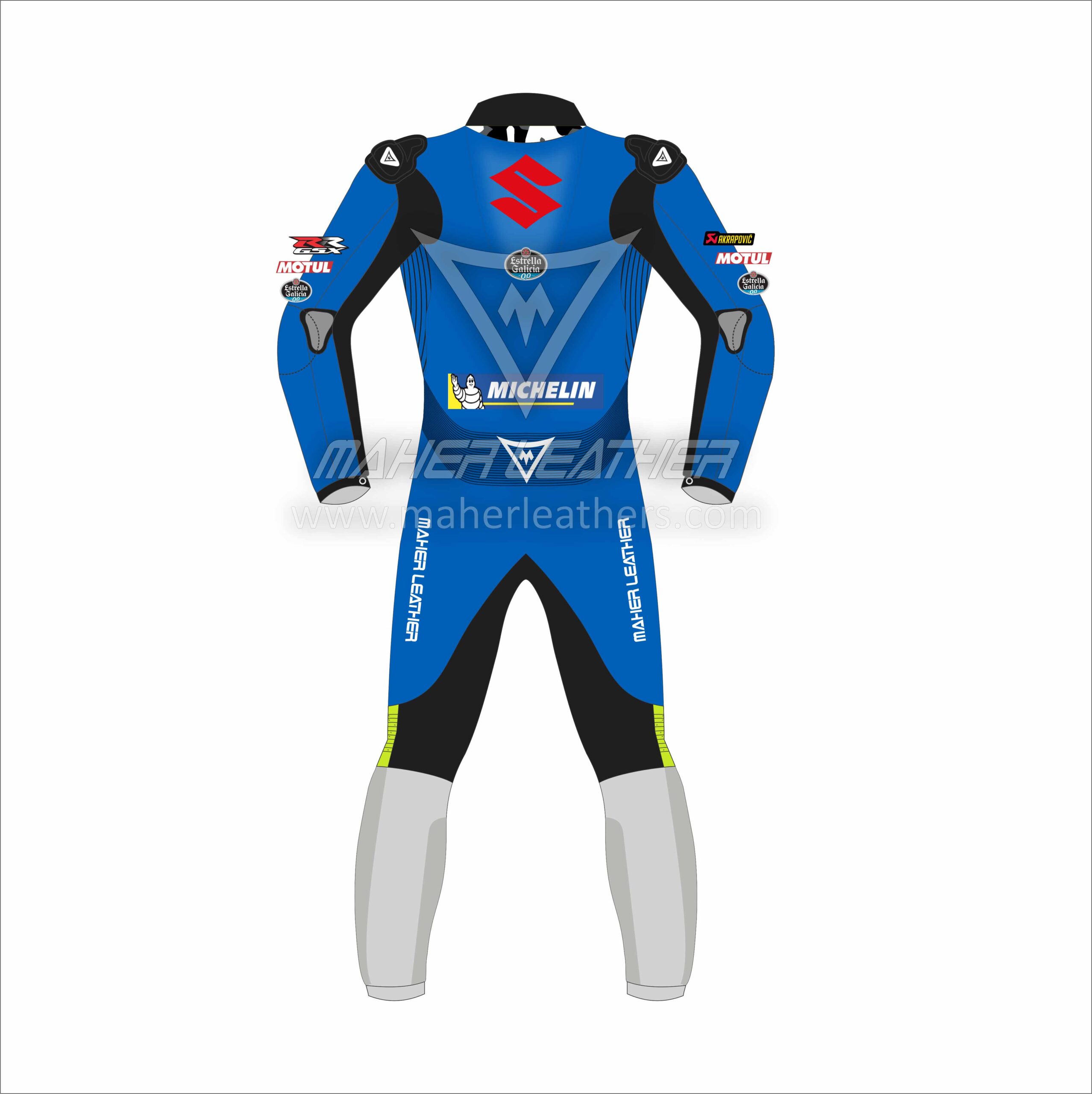 Joan Mir Suzuki One Piece Leather Riding Motorbike Suit Motogp 2022 Joan Mir Suzuki One Piece Leather Riding Motorbike Suit Motogp 2022