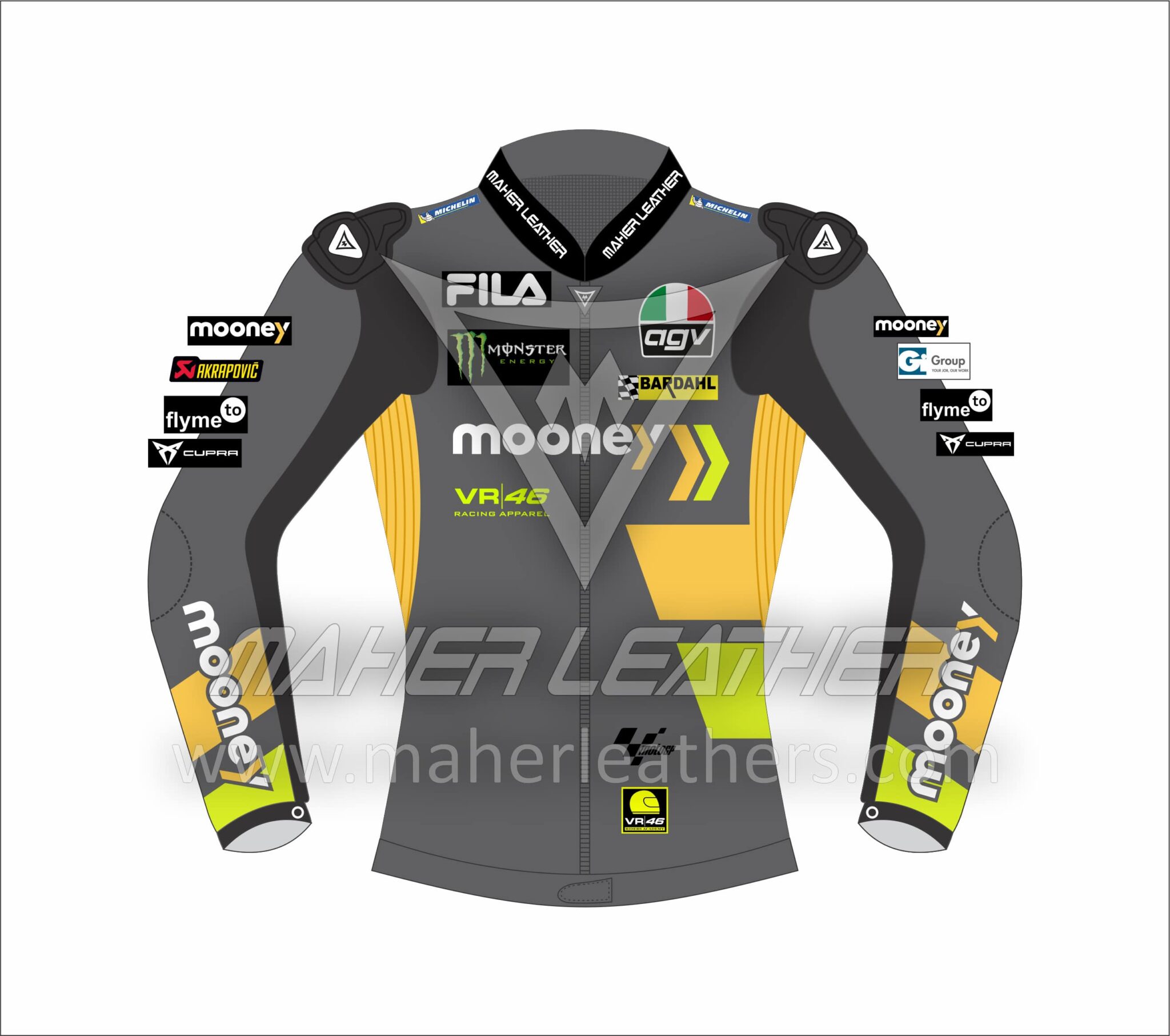 Yamaha motorbike leather men motorcycle jacket for sale