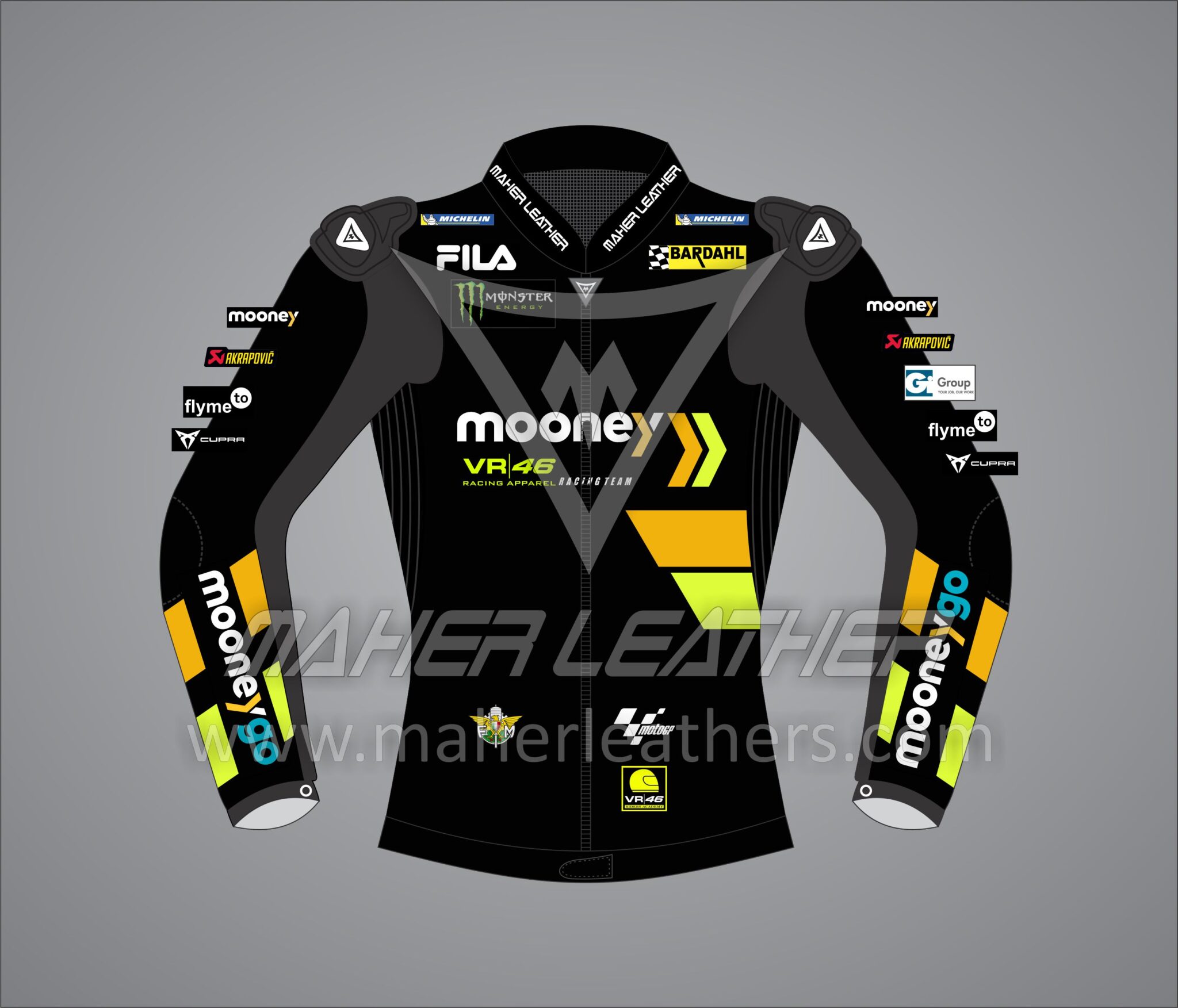 Marco Bezzecchi Mooney VR46 Motorbike Jacket MotoGP 2023
