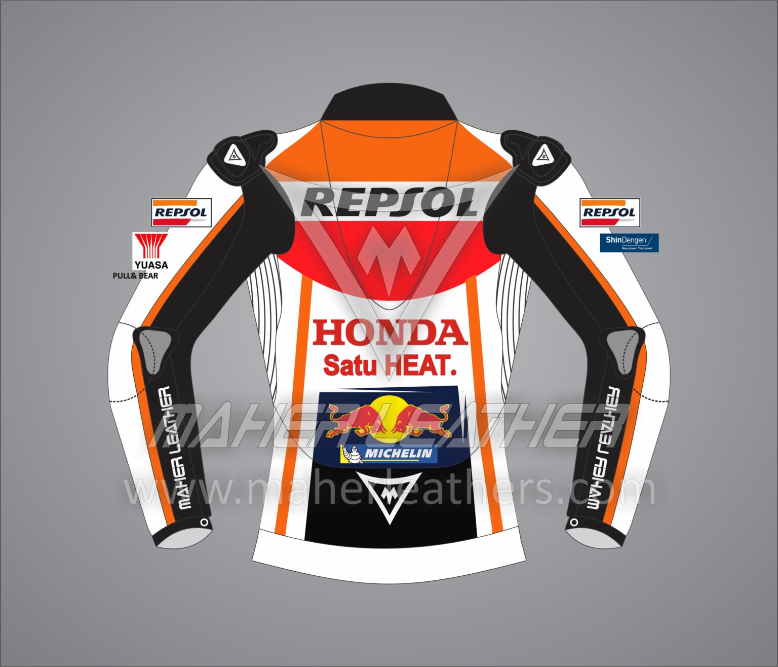 Joan Mir Honda HRC Leather Racing jacket 2023 – Maher Leathers