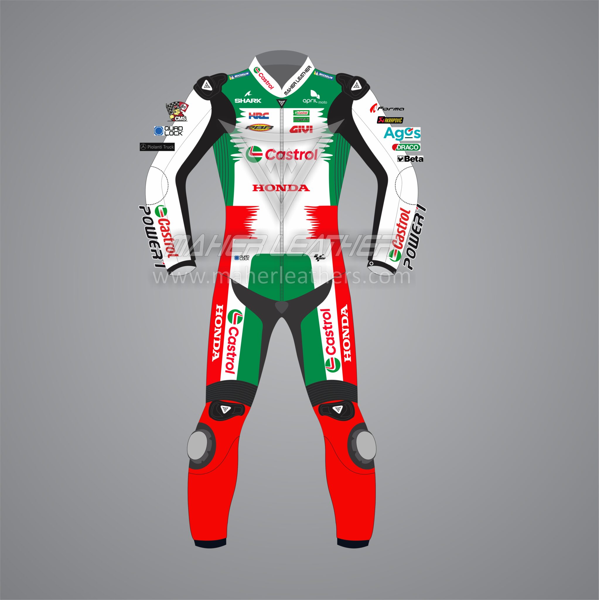 CE Armor Johann Zarco Castrol Honda MotoGP Suit 2025