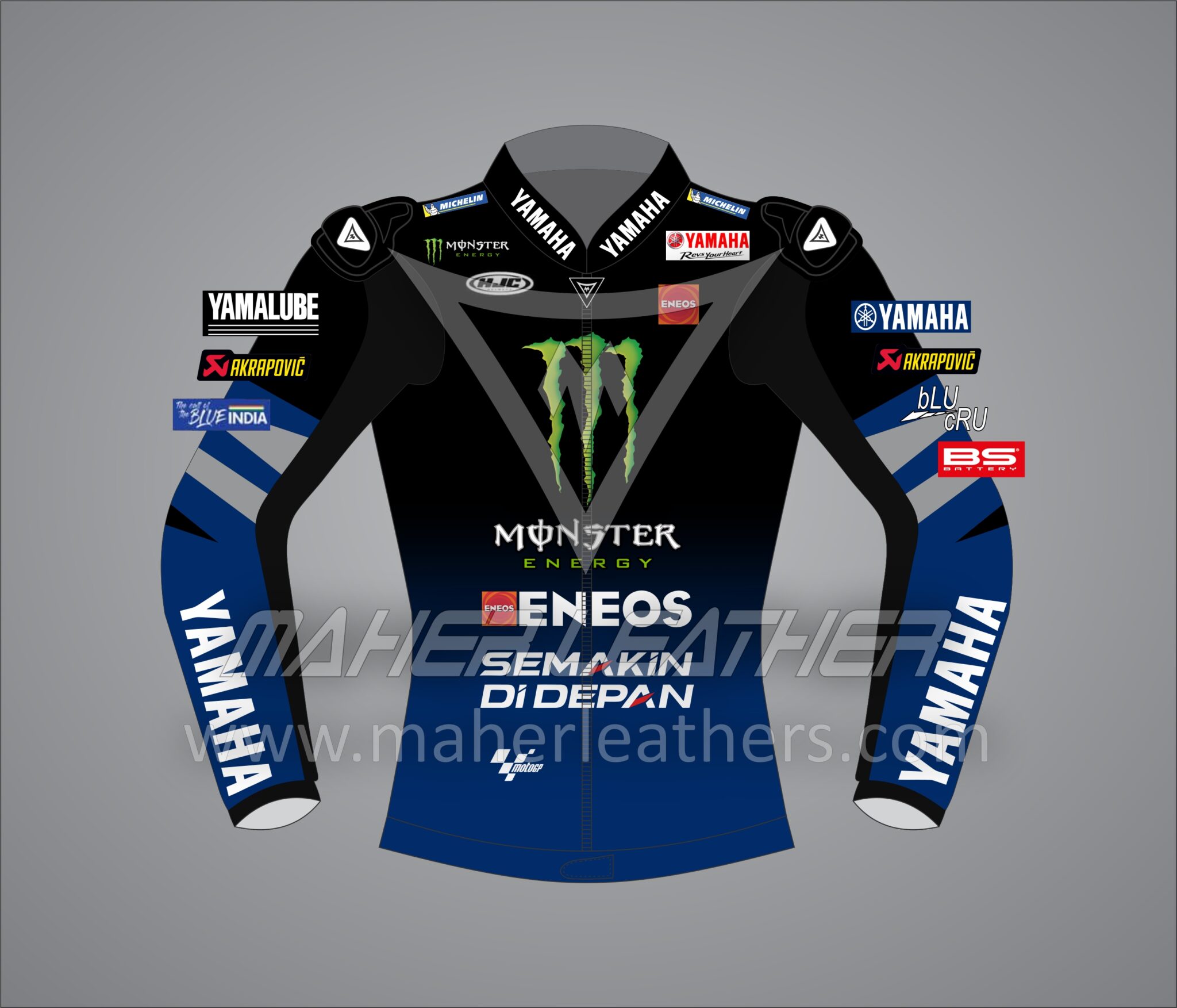 Fabio Quartararo Yamaha MotoGP Jacket | CE Armor & Leather